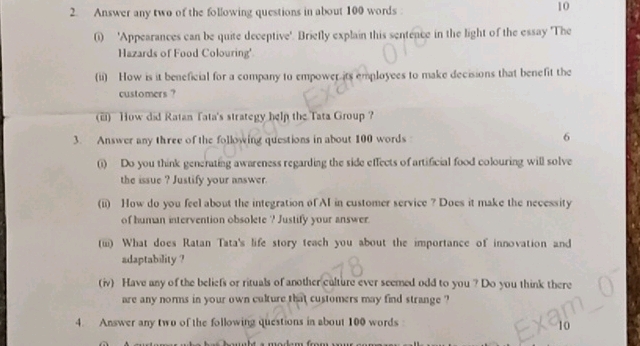 2 Answer any two of the following questions | StudyX