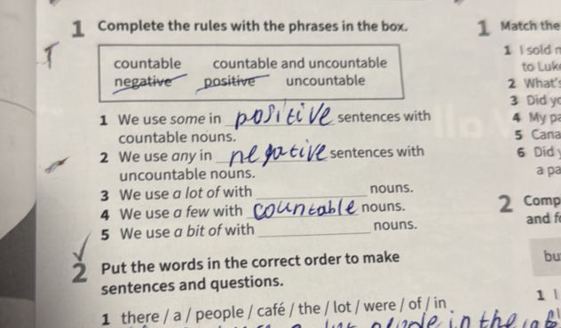 1 Complete the rules with the phrases in the | StudyX