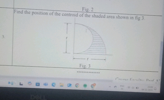 Find the position of the centroid of the | StudyX
