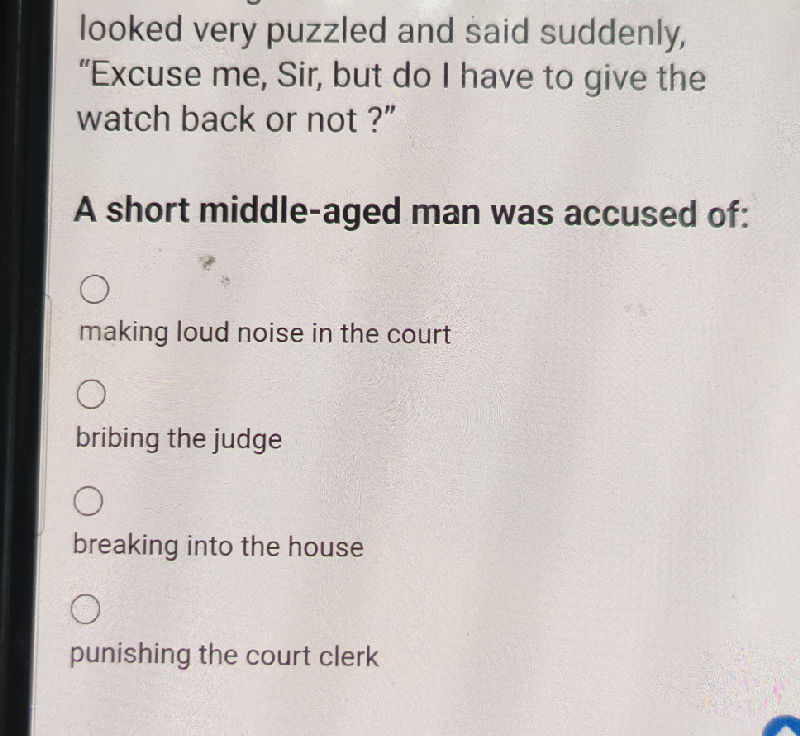 looked very puzzled and said suddenly Excuse | StudyX