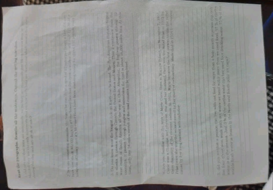 Read the paragraphs Rewrite the sentences | StudyX