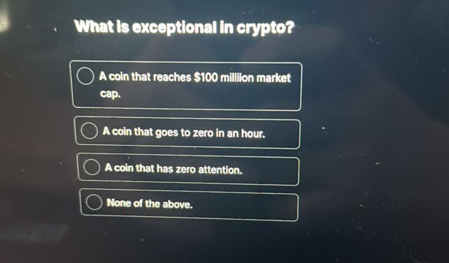 What is exceptional in crypto A coin that | StudyX