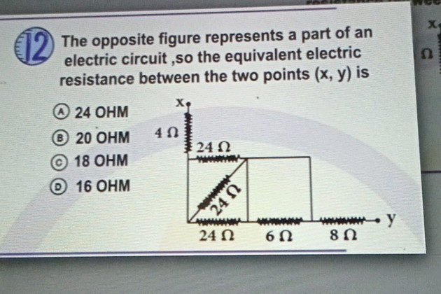 The opposite figure represents a part of an | StudyX