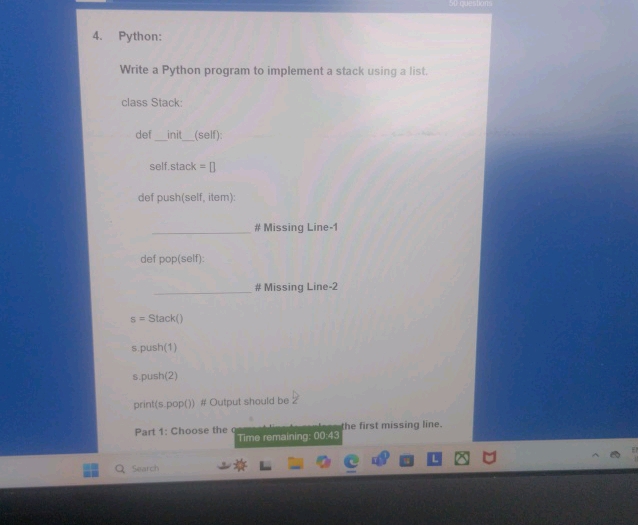 4 Python Write a Python program to implement | StudyX