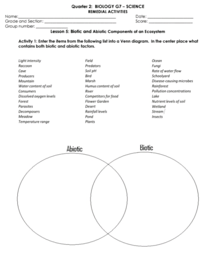 Quarter 2 BIOLOGY G7 - SCIENCE REMEDIAL | StudyX