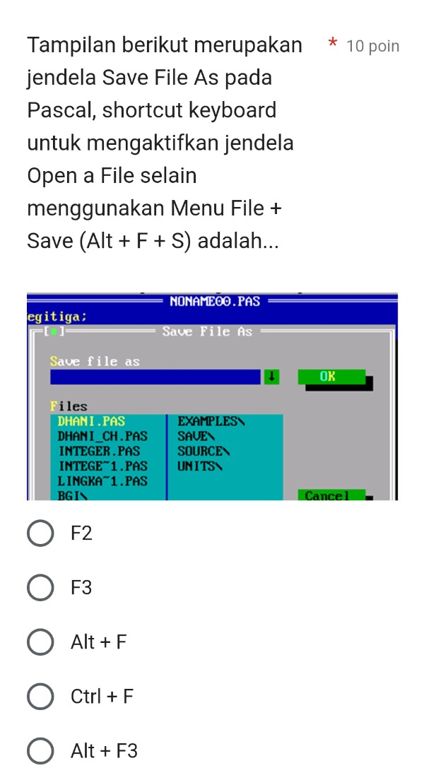 Tampilan berikut merupakan jendela Save File | StudyX