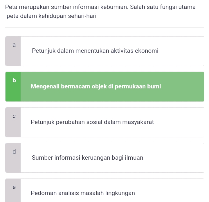 Peta merupakan sumber informasi kebumian | StudyX