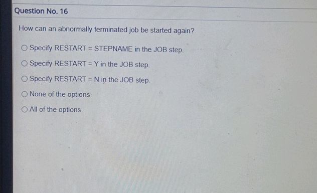 Question No 16 How can an abnormally | StudyX