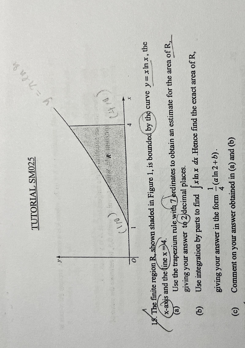 18 The finite region R shown shaded in | StudyX