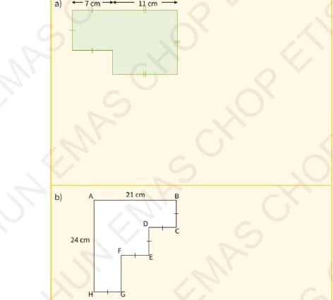 a) Calculate the area of the following shape | StudyX