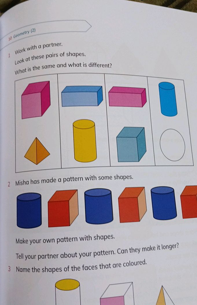 1 Work with a partner Look at these pairs of | StudyX