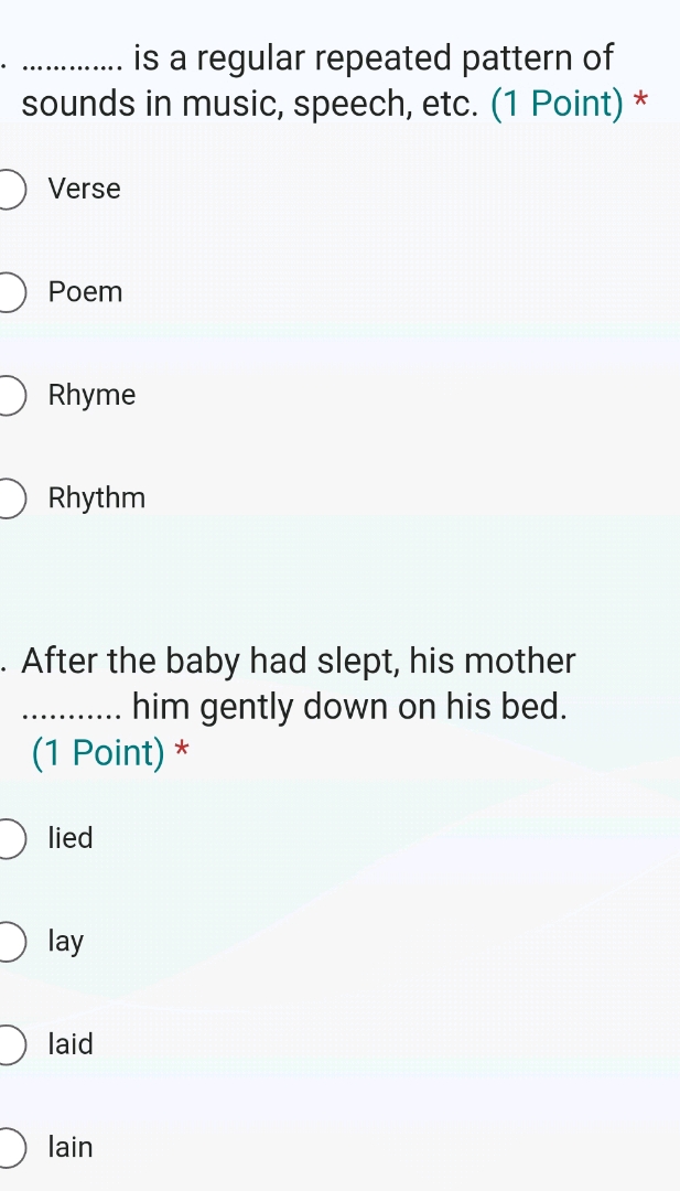is a regular repeated pattern of sounds in | StudyX