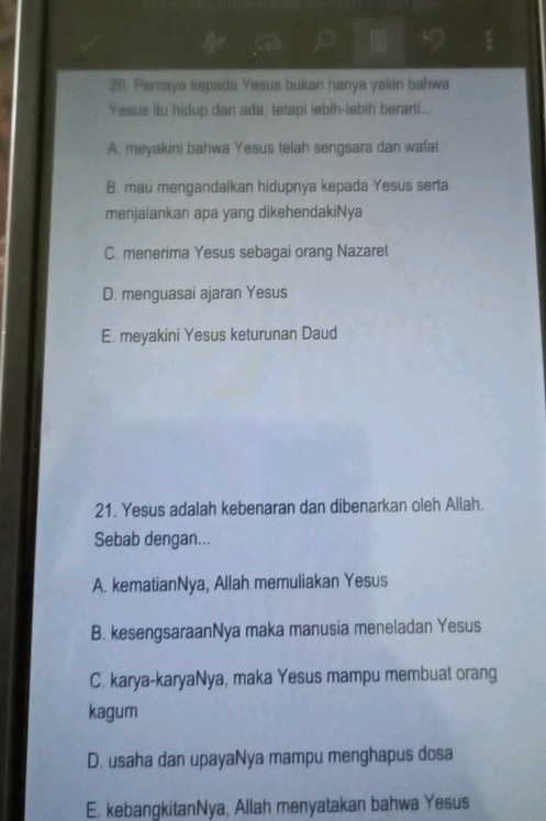 20 Percaya kepada Yesus bukan hanya yakin | StudyX