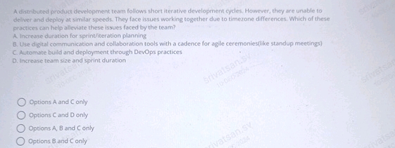 A distributed product development team | StudyX