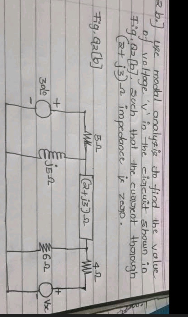 Use modal analysis to find the value of | StudyX