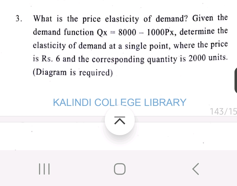 3 What is the price elasticity of demand | StudyX