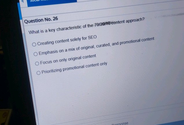 Question No 26 What is a key characteristic | StudyX