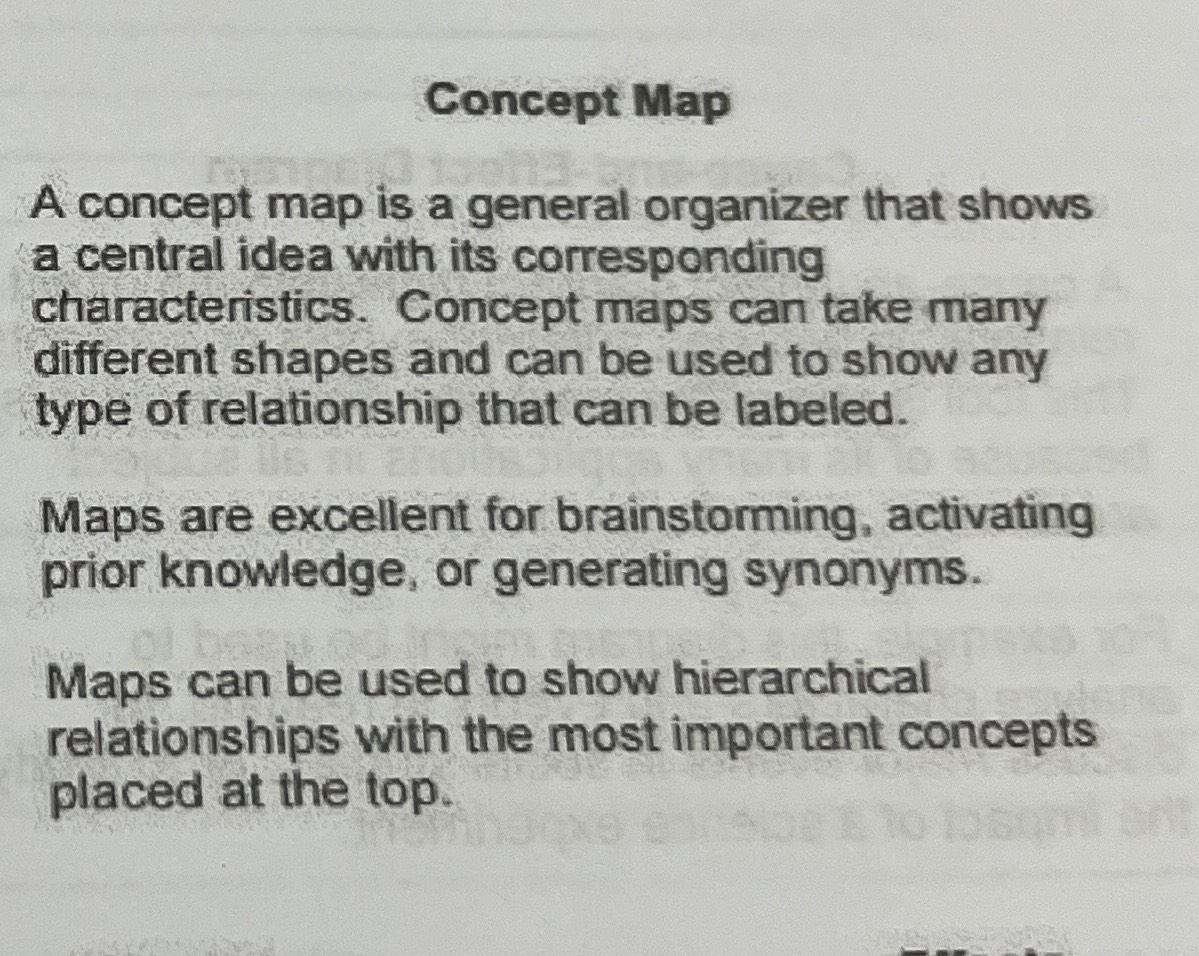 Concept Map A concept map is a general | StudyX
