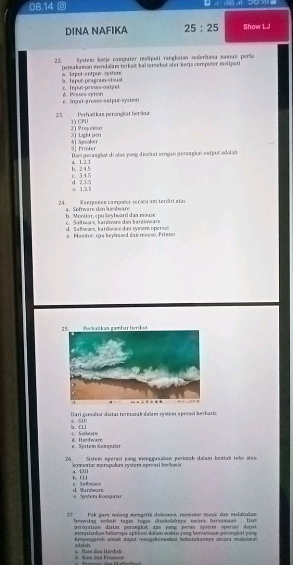 22 System kerja computer meliputi rangkaian | StudyX