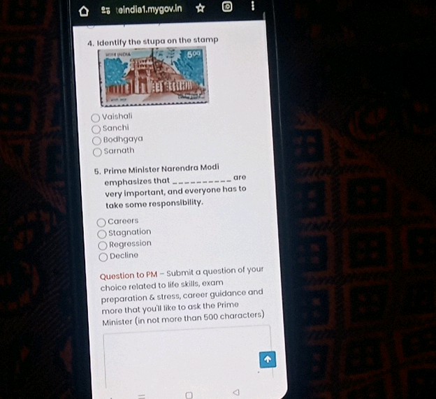 4 Identify the stupa on the stamp Vaishali | StudyX