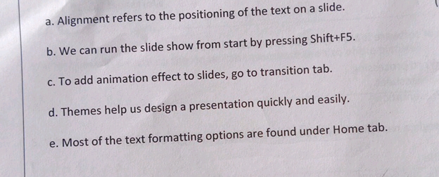 a Alignment refers to the positioning of the | StudyX
