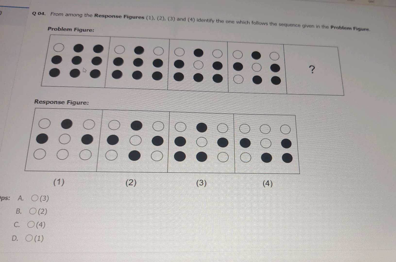 Q 04 From among the Response Figures (1) (2) | StudyX
