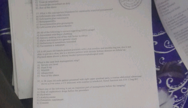 29 A 68 years old female patient presents | StudyX