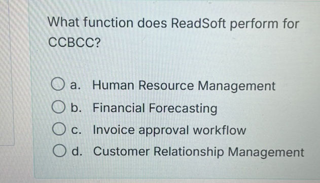 What function does ReadSoft perform for