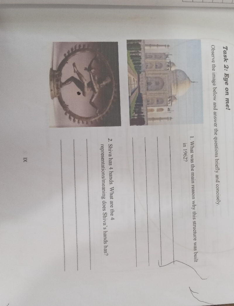 Task 2 Eye on me Observe the image below and | StudyX