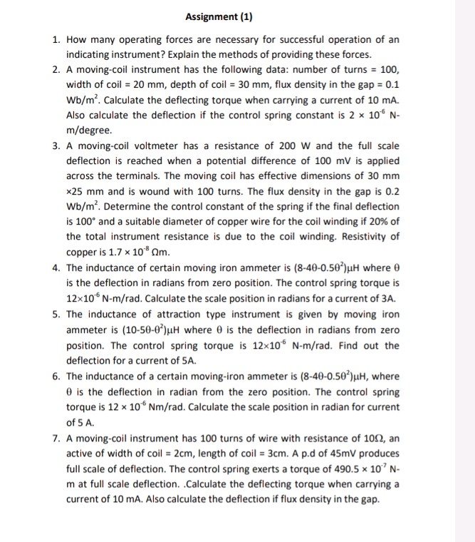 Assignment (1) 1 How many operating forces | StudyX