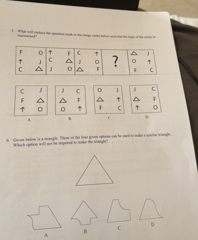5 What will replace the question mark in the | StudyX