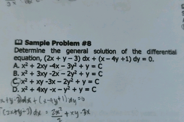 Sample Problem 8 Determine the general | StudyX