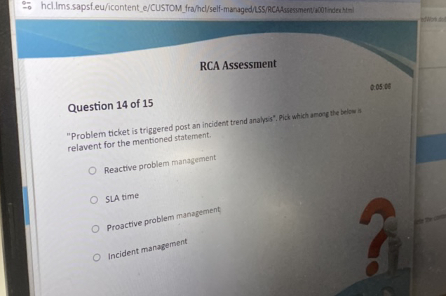 Question 14 of 15 Problem ticket is | StudyX