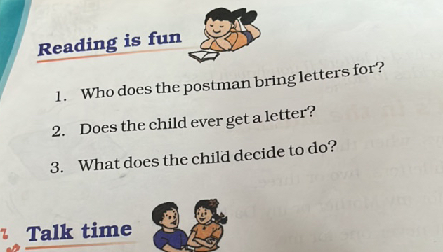 Reading is fun 1 Who does the postman bring | StudyX
