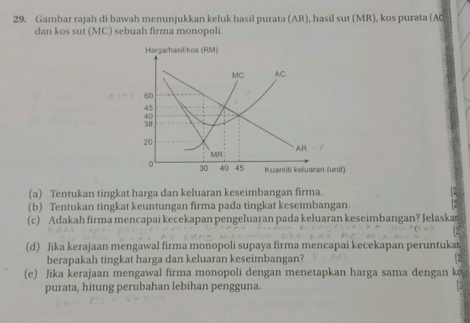 29 Gambar rajah di bawah menunjukkan keluk | StudyX