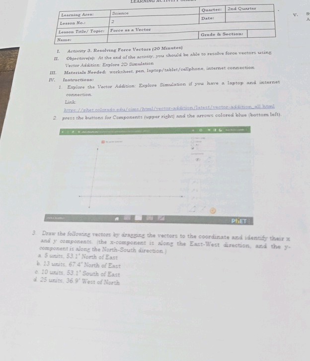 3 Draw the following vectors by dragging the | StudyX