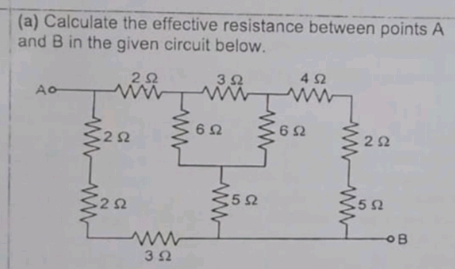 (a) Calculate the effective resistance | StudyX