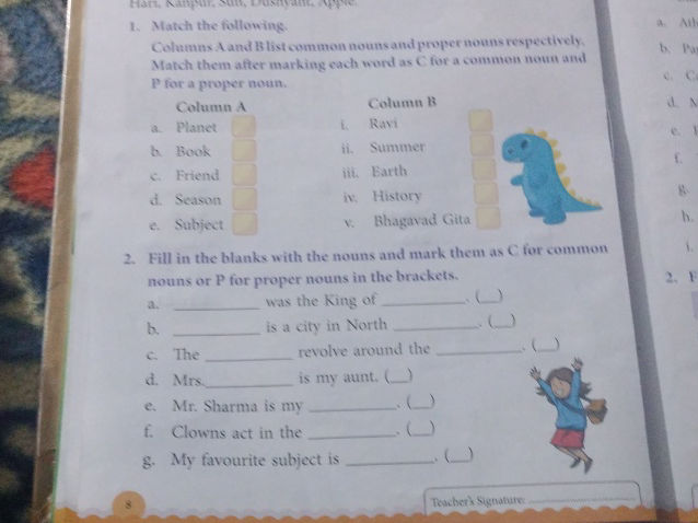 1 Match the following Columns A and B list | StudyX