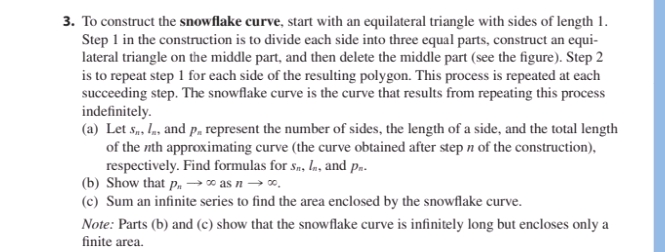 3 To construct the snowflake curve start