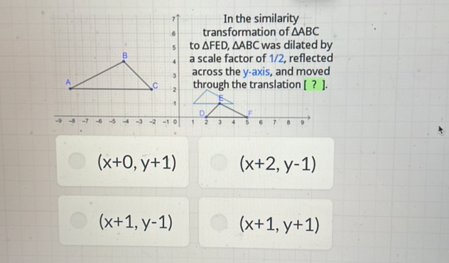 In the similarity transformation of ABC to | StudyX