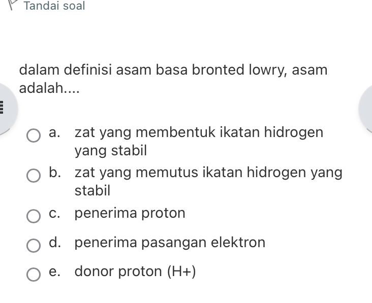 dalam definisi asam basa bronted lowry asam | StudyX
