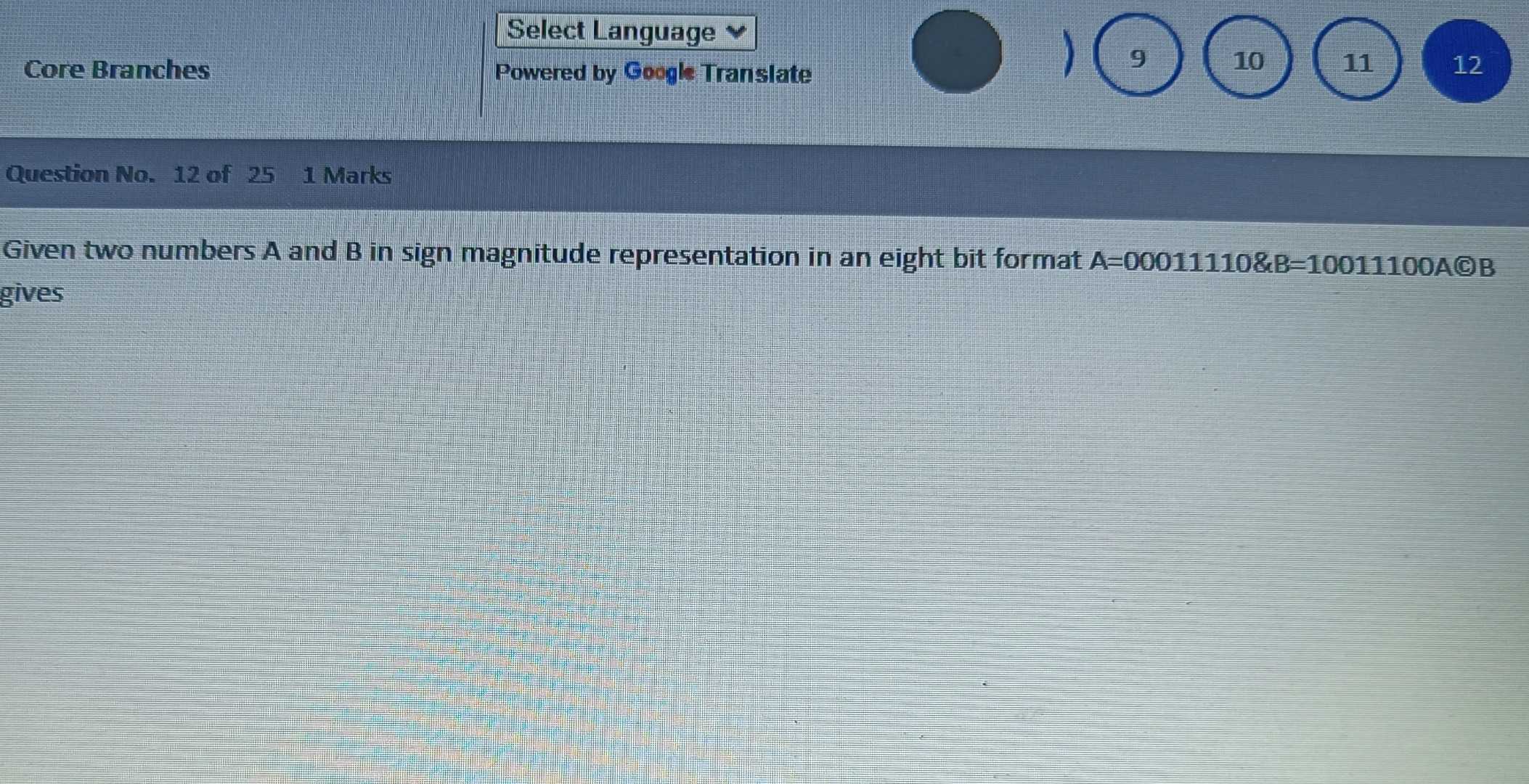 Question No 12 of 25 1 Marks Given two | StudyX