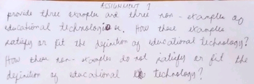 ASSIGNMENT 1 provide three example and three | StudyX