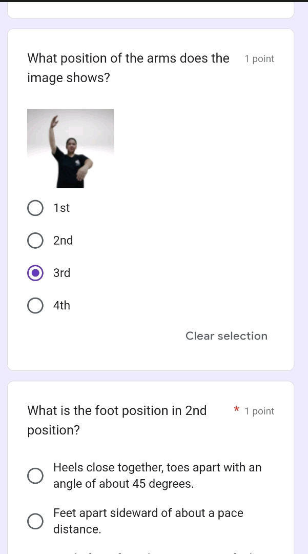 What position of the arms does the image | StudyX