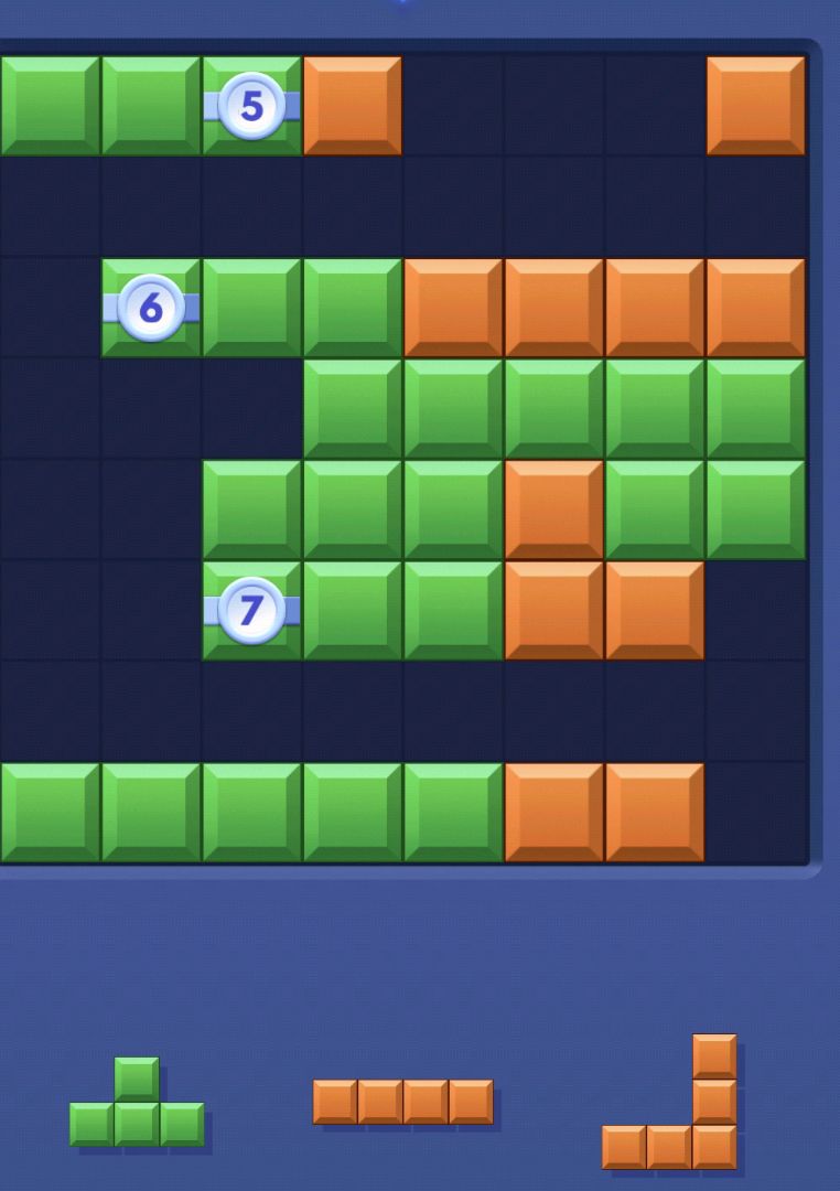 The image contains a block-matching puzzle | StudyX