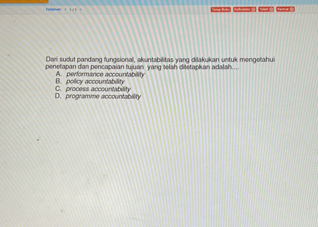 Dari sudut pandang fungsional akuntabilitas | StudyX