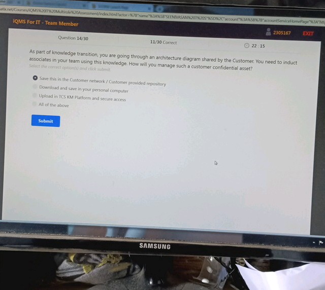 As part of knowledge transition you are | StudyX