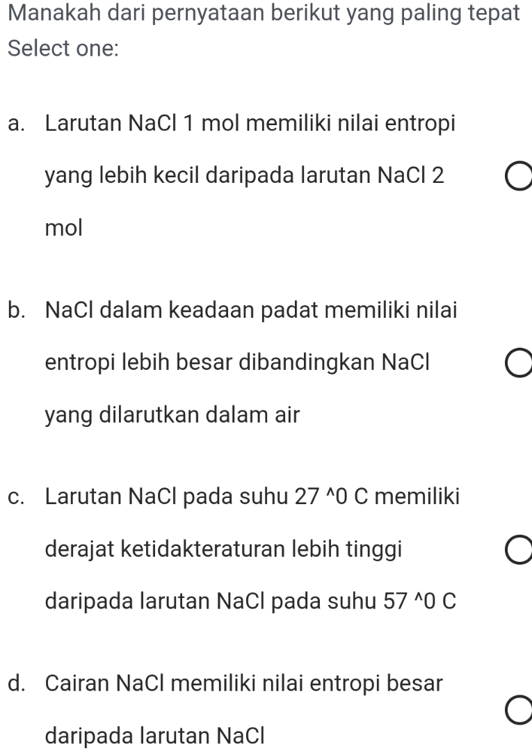 Manakah dari pernyataan berikut yang paling | StudyX