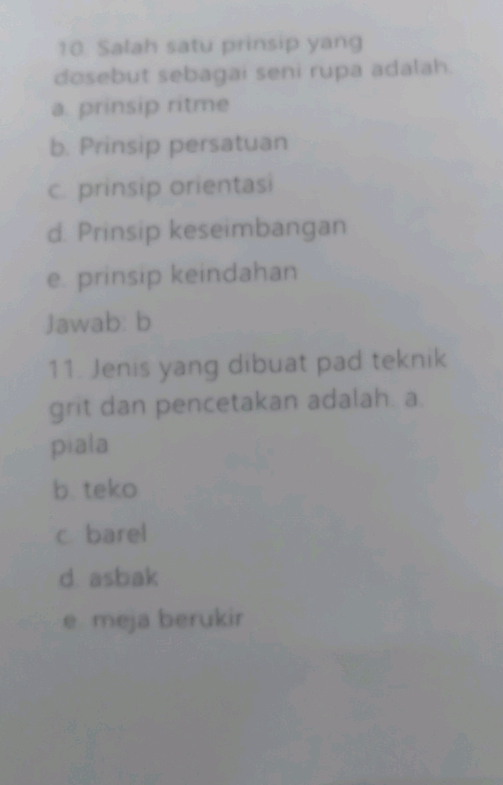 10 Salah satu prinsip yang disebut sebagai | StudyX