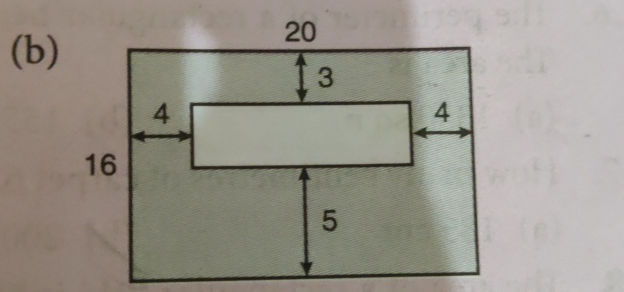 (b)The figure shows a large rectangle with | StudyX
